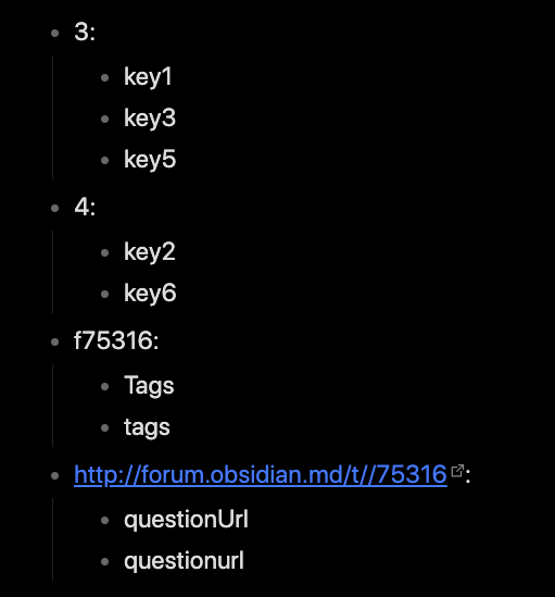 Dataviewjs Code Searching For Keys With Matching Values In A Key Value Series Help Obsidian