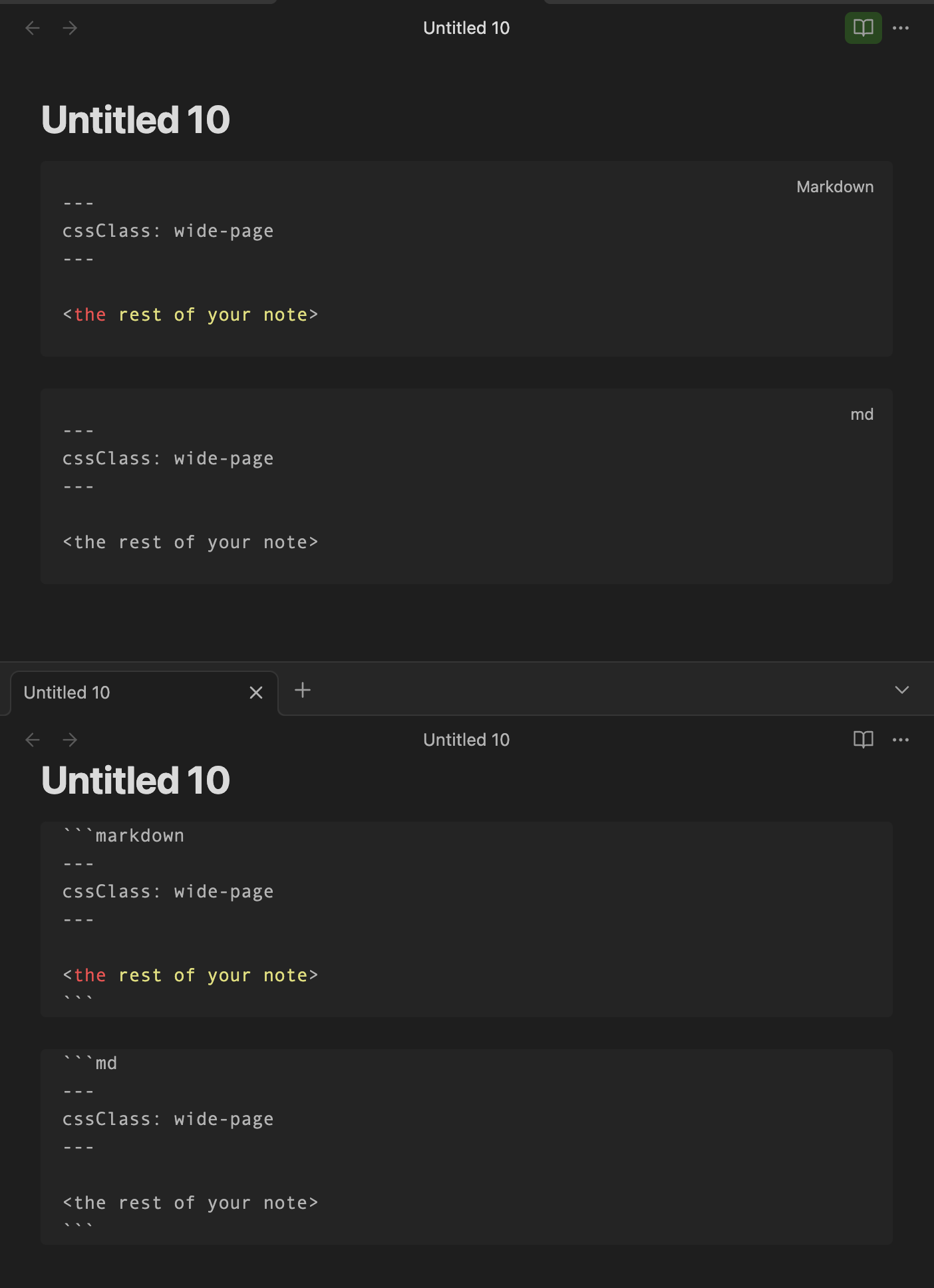 Horizontal Line Rendered Inside Codeblock Bug Graveyard Obsidian Forum