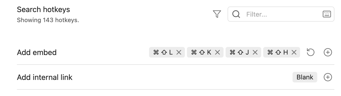 Clicking the "X" to clear a keystroke in the Hotkeys/Keybinds settings ...
