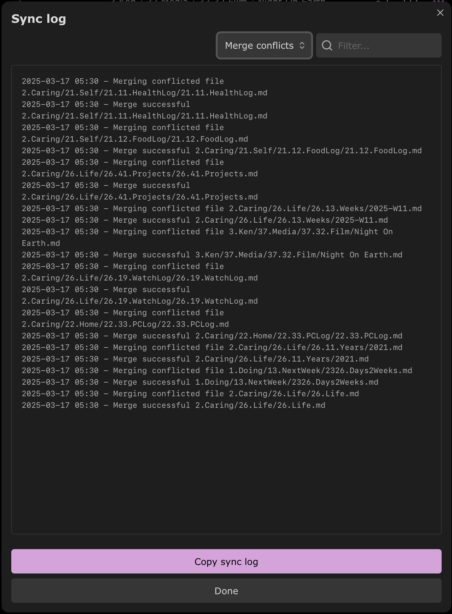 Obsidian Sync incorrectly duplicates sections of files - Bug reports ...