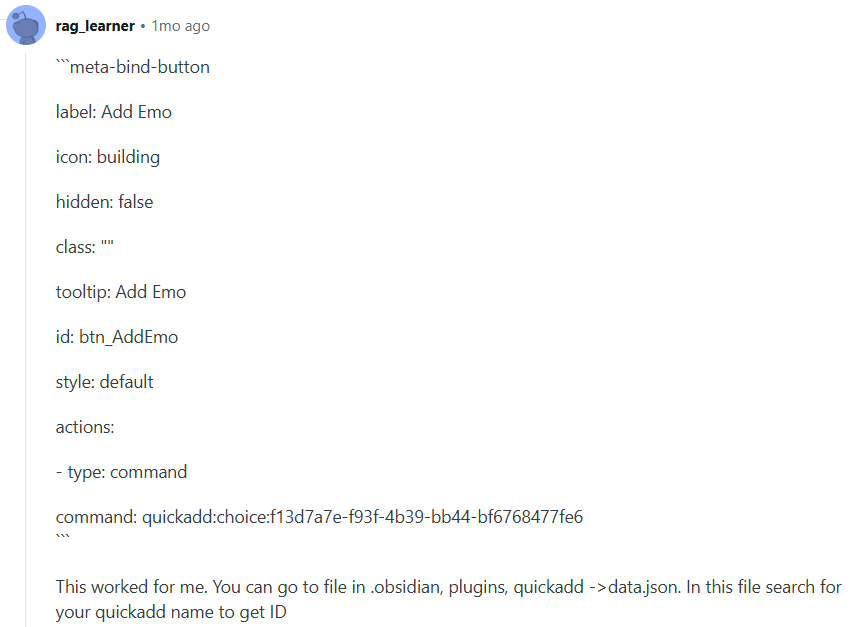 Incorporate a Command ID in Meta Bind button? - Help - Obsidian Forum